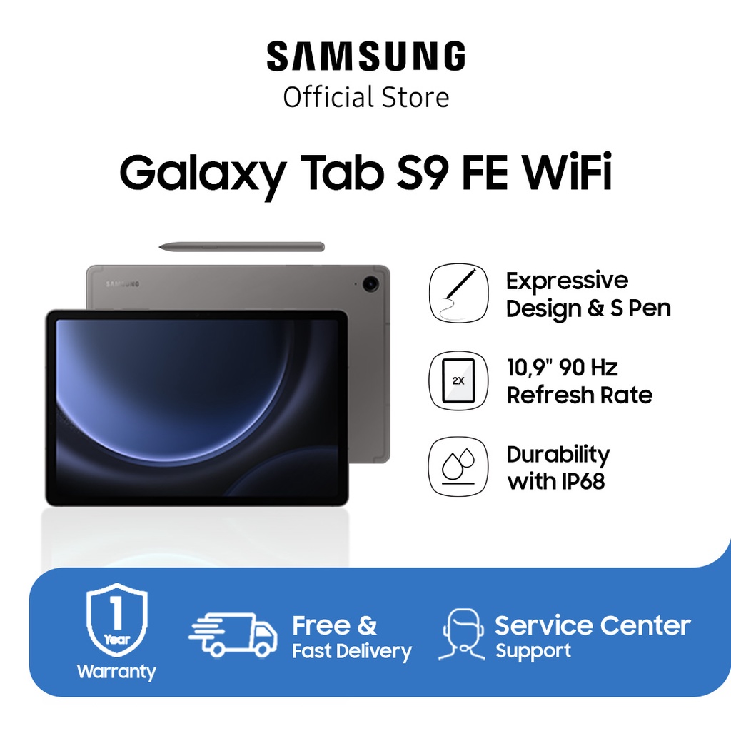 Jual Samsung Galaxy Tab S9 FE WiFi 6/128GB - Gray | Shopee Indonesia