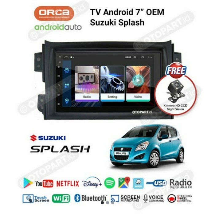 Jual Ori Head Unit Oem Splash - Tv Android Suzuki Splash - Orca Adr7688 ...