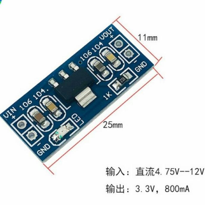 Jual Baru Modul AMS1117 Regulator 5v to ke 3,3v Voltage AMS 1117 Module ...