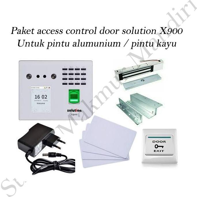 Jual Paket Akses Pintu Solution X900 Untuk Pintu Kaca | Shopee Indonesia