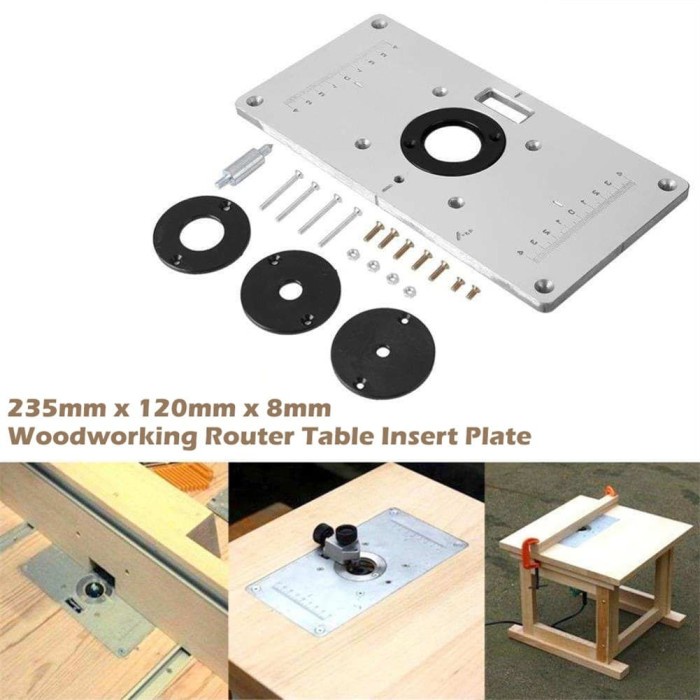 Jual Table Router Insert Plate Adapter Dudukan Mesin Router Trimmer ...