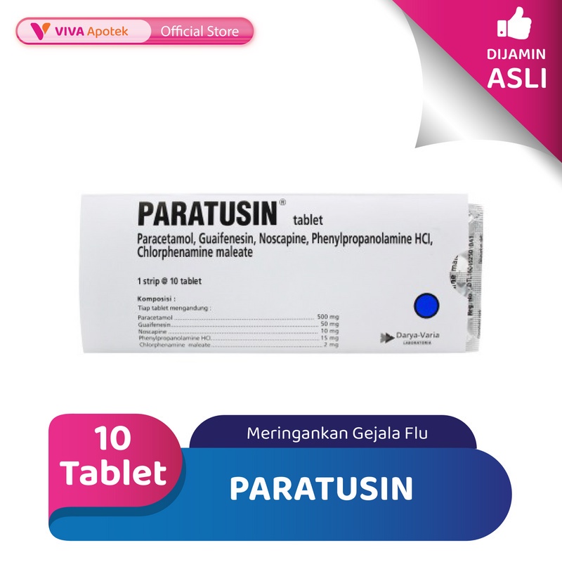 Jual Paratusin untuk Meringankan Gejala Flu (10 Tablet) | Shopee Indonesia