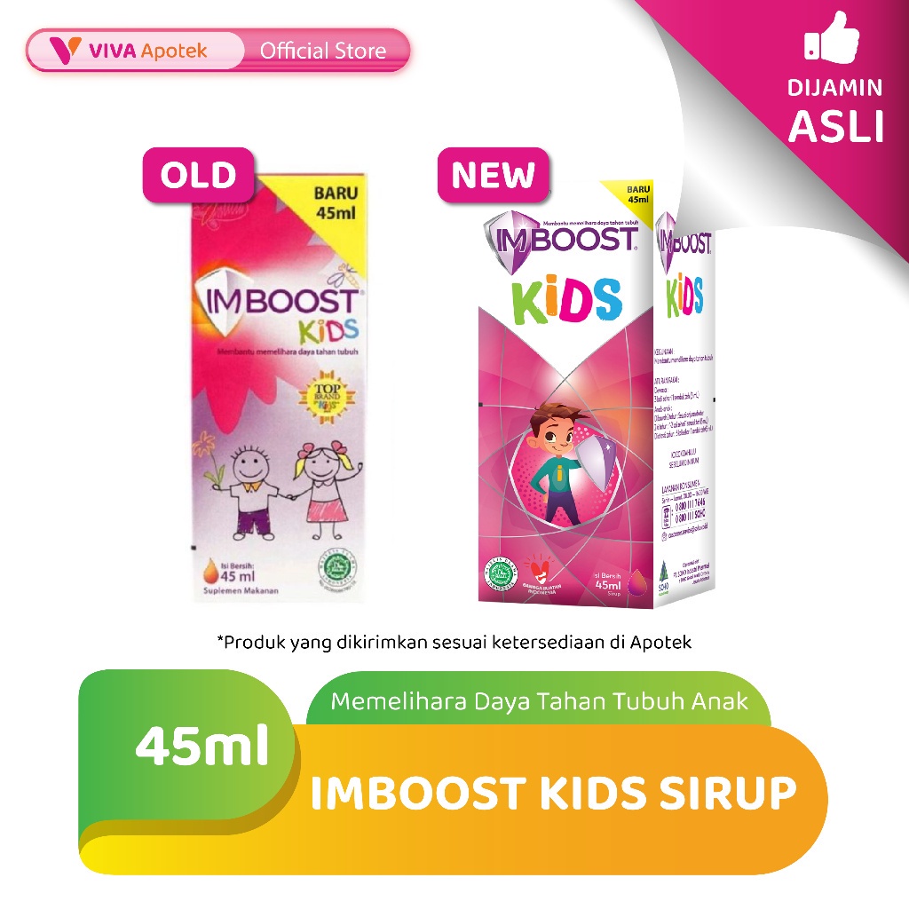 Jual Imboost Kids Sirup untuk Memelihara Daya Tahan Tubuh Anak (45 ml ...