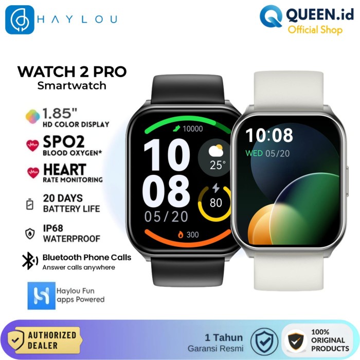Jual HAYLOU WATCH 2 PRO SMARTWATCH IP68 SPO2 1.85" DISPLAY LS02 PRO ...