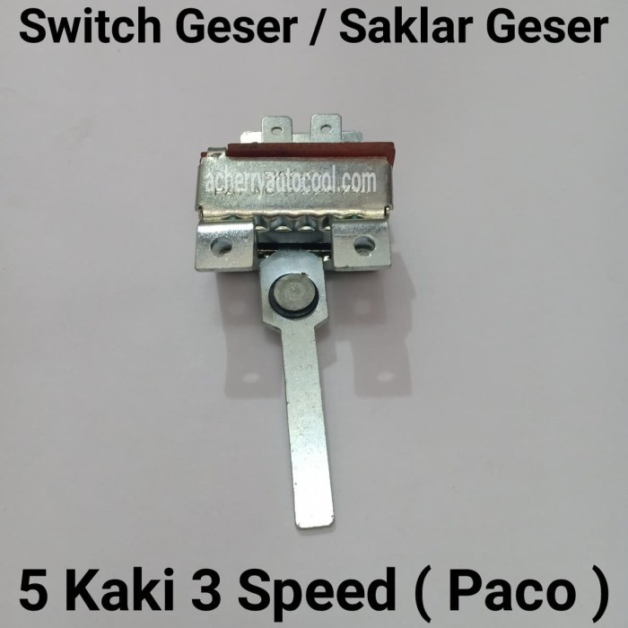 Jual Saklar Geser Universal Ac Mobil 5 Kaki 3 Speed Switch Geser Paco ...