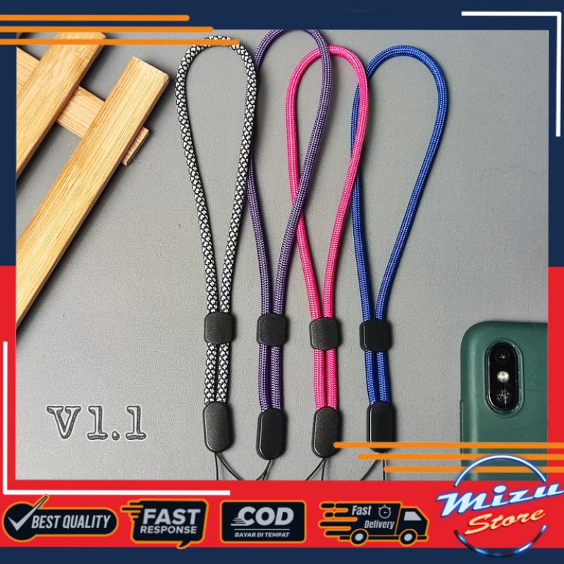 Jual V1.1 WRIST STRAP PARACORD LANYARD HAND/ FINGER TALI GANTUNGAN HP ...