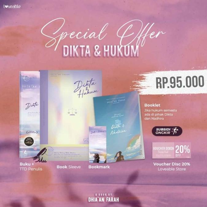 Jual NOVEL DIKTA DAN HUKUM - Dhiaan Farah | Shopee Indonesia