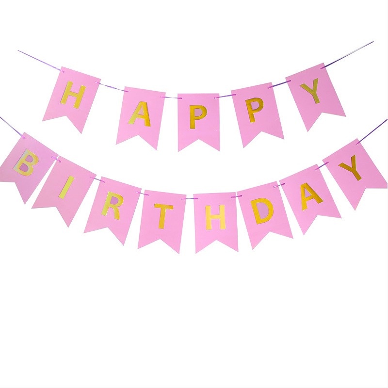 Jual HC Banner Happy Birthday Warna Warni Backdrop Pesta Bendera ...