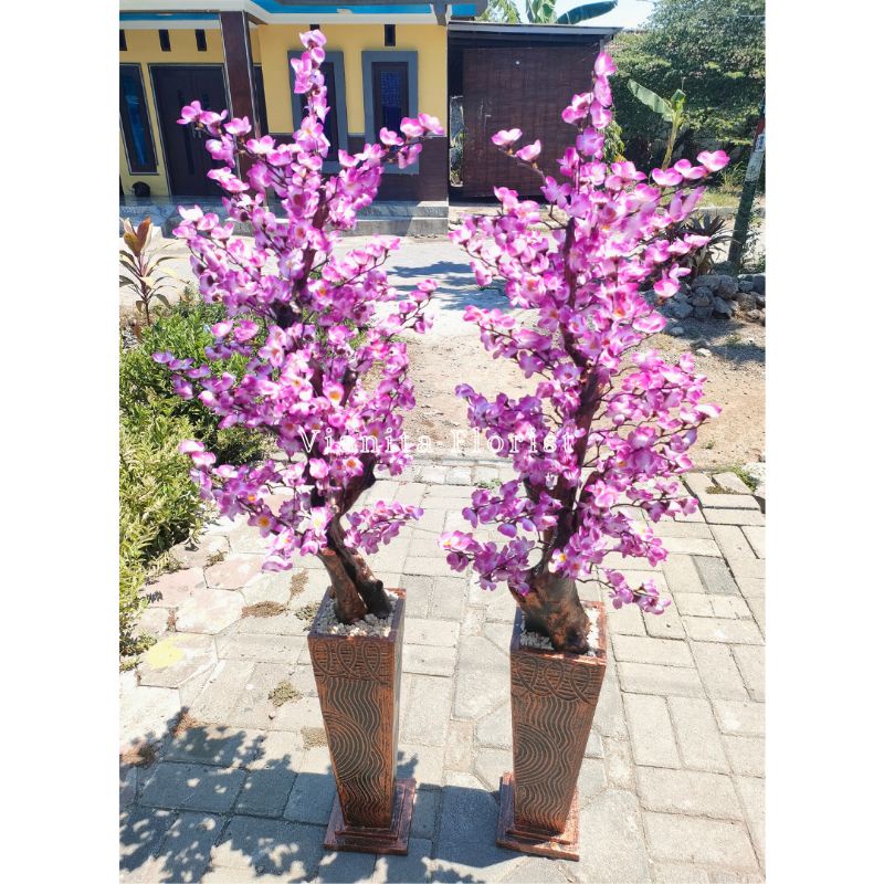 Jual Bunga hias artificial Sakura Bunga hias sudut ruangan besar plus ...