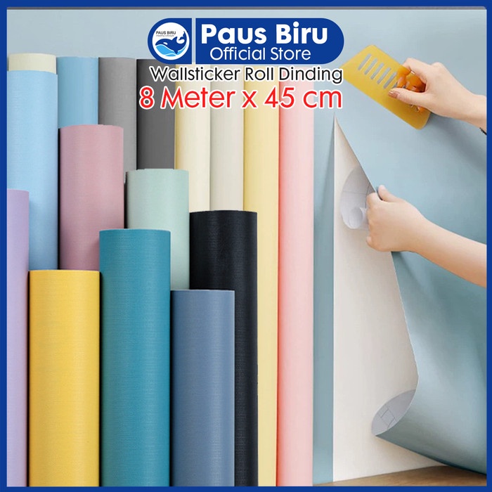 Jual Wallsticker Roll Dinding 8 Meter x 45 cm Wallpaper Dinding ...