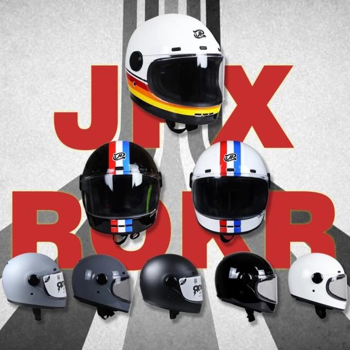 Jual Helm Fullface Retro JP Rokr - Solid | Shopee Indonesia