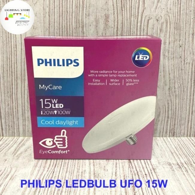 Jual Philips LED UFO 15W E27 6500K 230V LEDBULB UFO 15W 6500K Philips ...