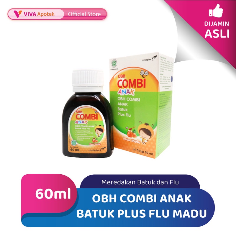 Jual OBH Combi Anak Batuk Plus Flu Madu Meredakan Batuk & Flu (60 ml ...