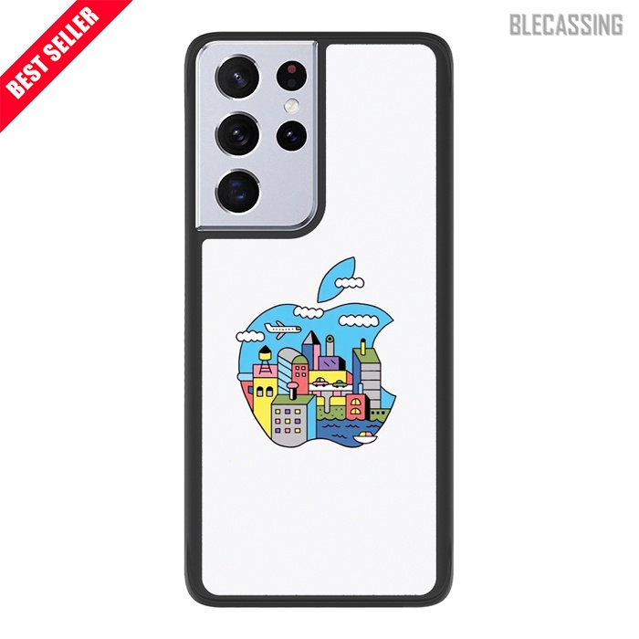 Jual Casing Case Hardcase Samsung Galaxy S23 S22 S21 S20 S10 S9 S8 FE Plus Ultra 5G Logo Apple ...