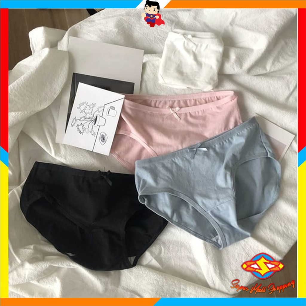Jual SMS Celana Dalam Polos Pita 538 Wanita Lembut Brief Underwear Push ...