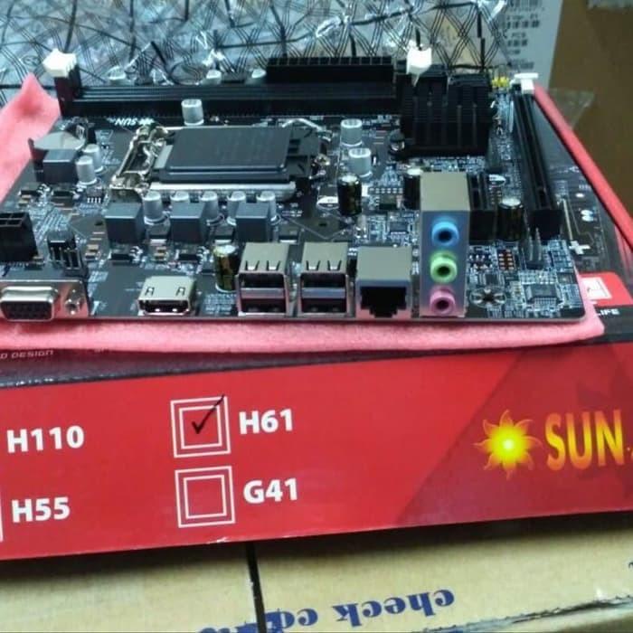 Jual MOTHERBOARD QWERTY / SUN H61 SOCKET LGAH 1155 [ RESMI ] | Shopee Indonesia