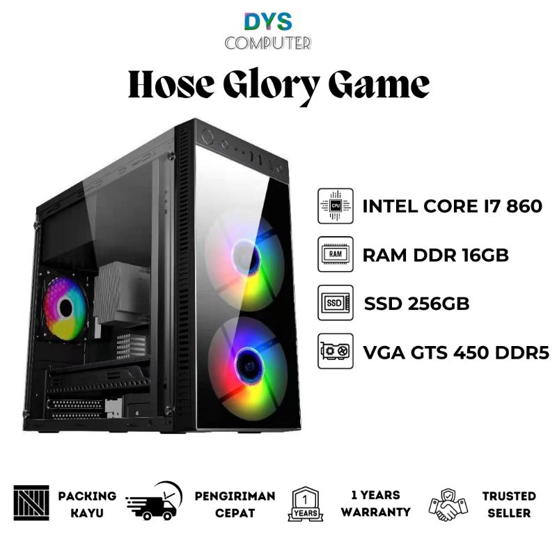 Jual CPU Gaming I7 8GB / 500GB / SSD / VGA DDR5 Editing Desain Olshop ...