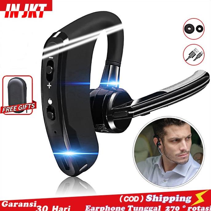 Jual NEW! IN JKT V8 Bluetooth Headset with Long Mic 8D Bass Wireless ...