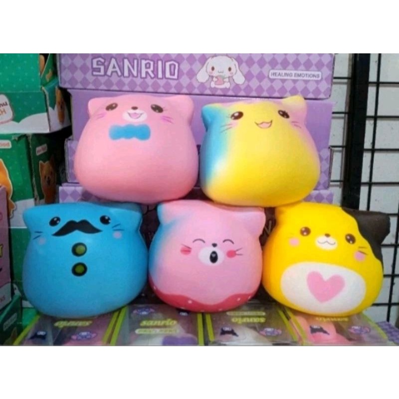 Jual squishy kucing slow rising imut dan lucu / mainan squishy kucing ...