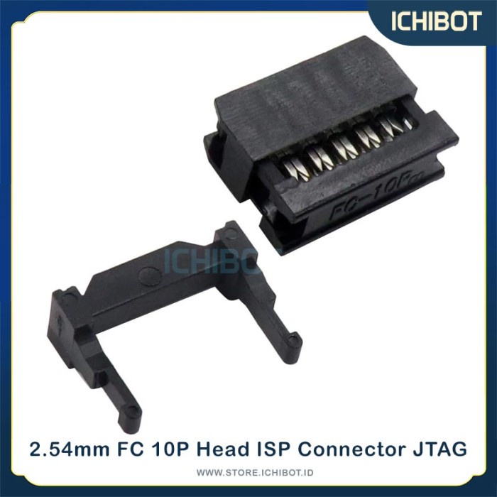 Jual 2.54mm FC 10P 10 Pin Crimping Head ISP Connector IDC JTAG | Shopee ...