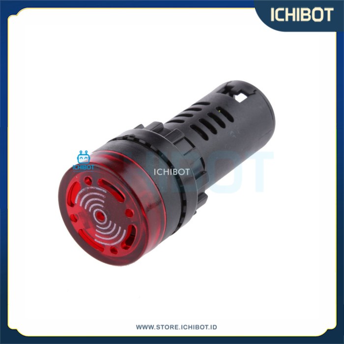 Jual 24V DC Merah AD16-22SM Buzzer Alarm Indicator AD16 22SM Indikator ...