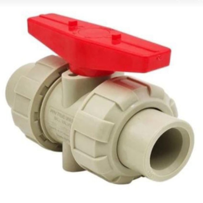 Jual True Union Ball Valve PPH 1 inch DN25 EPDM Fitting PPH Pipa PPH ...