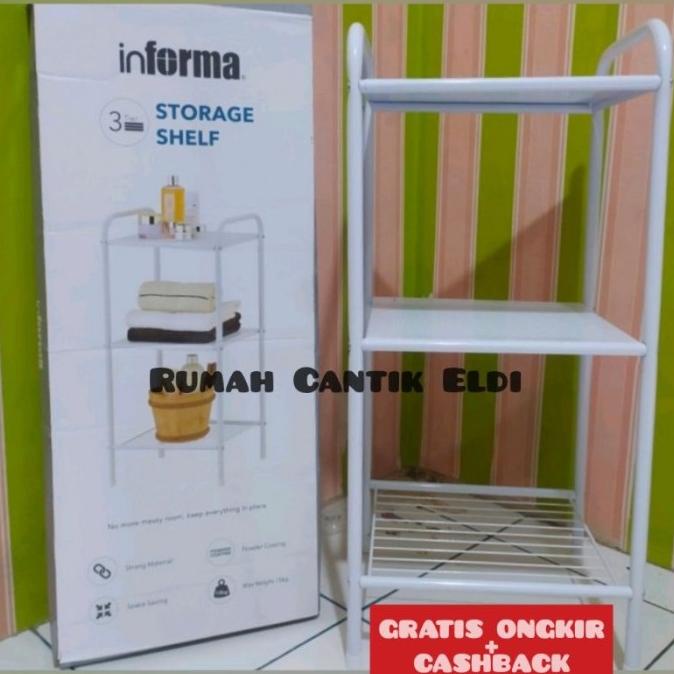 Jual Informa Ori Rak 3 Susun Magic Com / Galon / Dapur / Bumbu / Troli ...