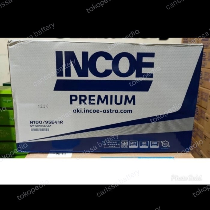 Jual Battery Aki Incoe Premium N100 12V 100Ah Original Astra Bergaransi ...