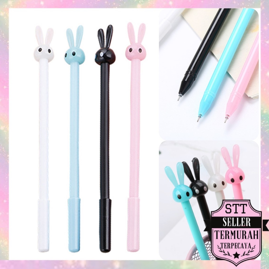 Jual STT Pulpen Pena Bentuk Karakter Kepala Kelinci Bolpen Karakter ...