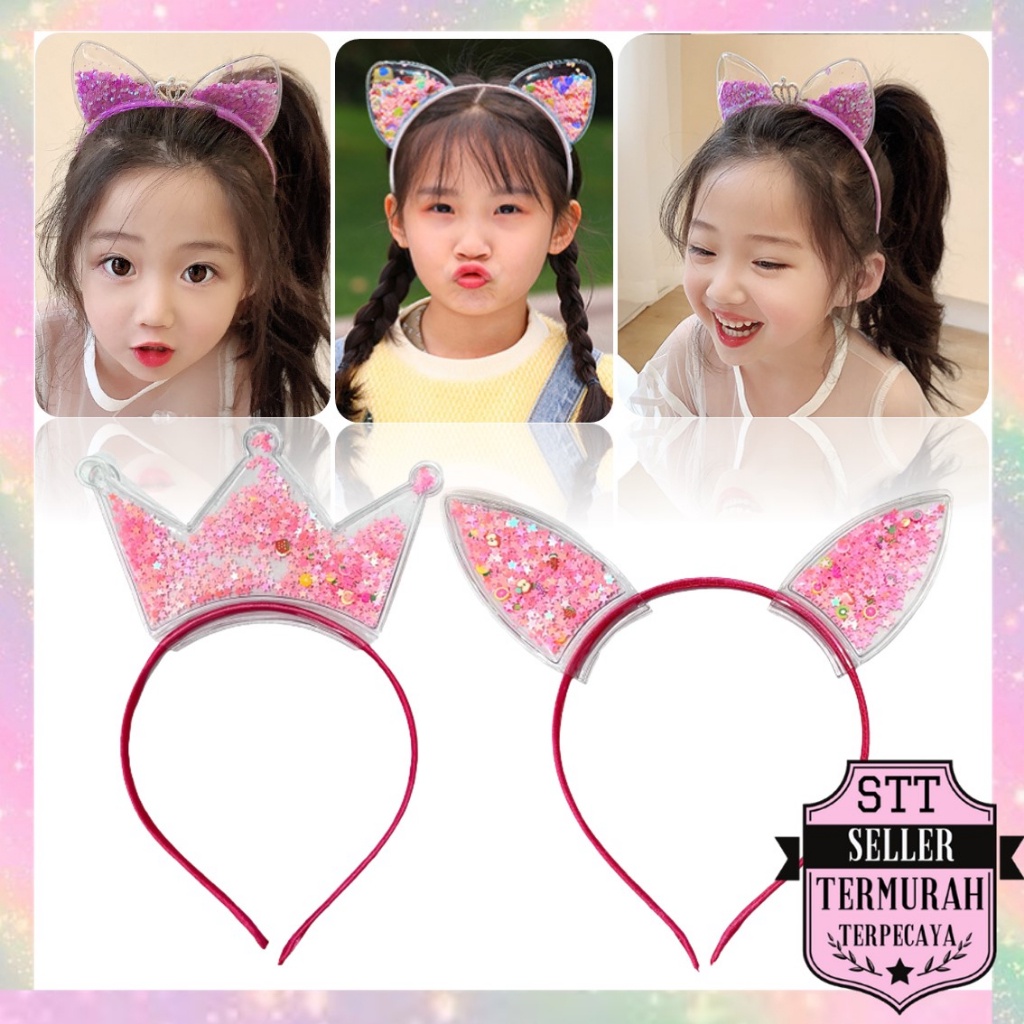Jual STT Bando Anak Lucu Bentuk Telinga Hewan Bando Glitter Anak Bentuk ...