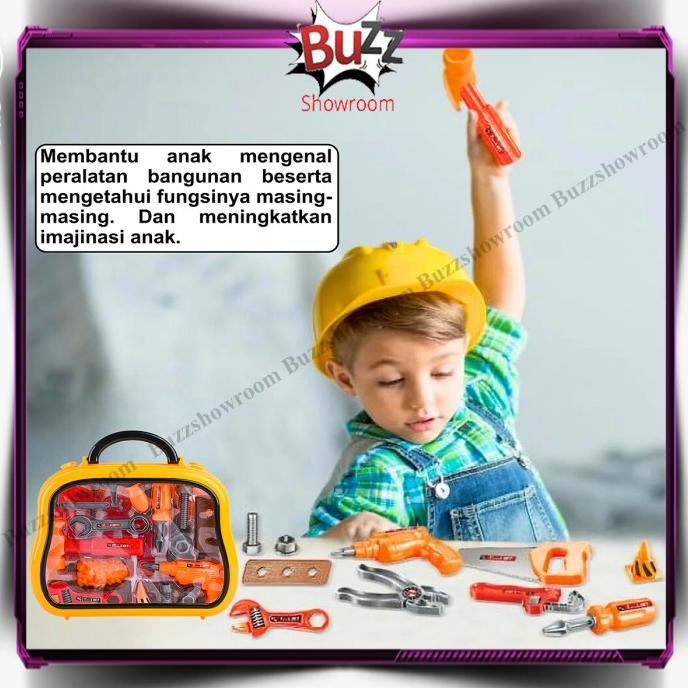 Jual ToolBox Tools set toys mainan alat perkakas obeng Engineering Tool ...