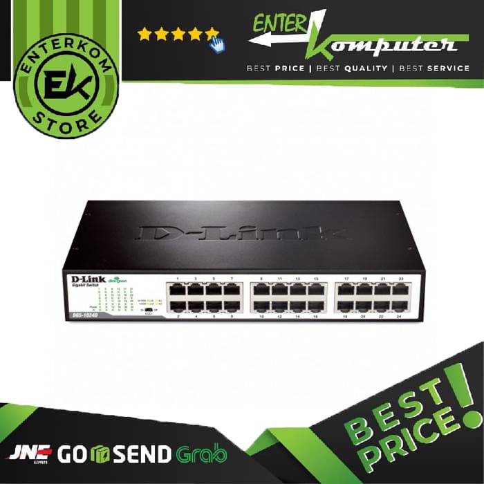 Jual D-LINK DESKTOP 24 PORT 10/100/1000 GIGABIT SWITCH - DGS-1024D/C ...