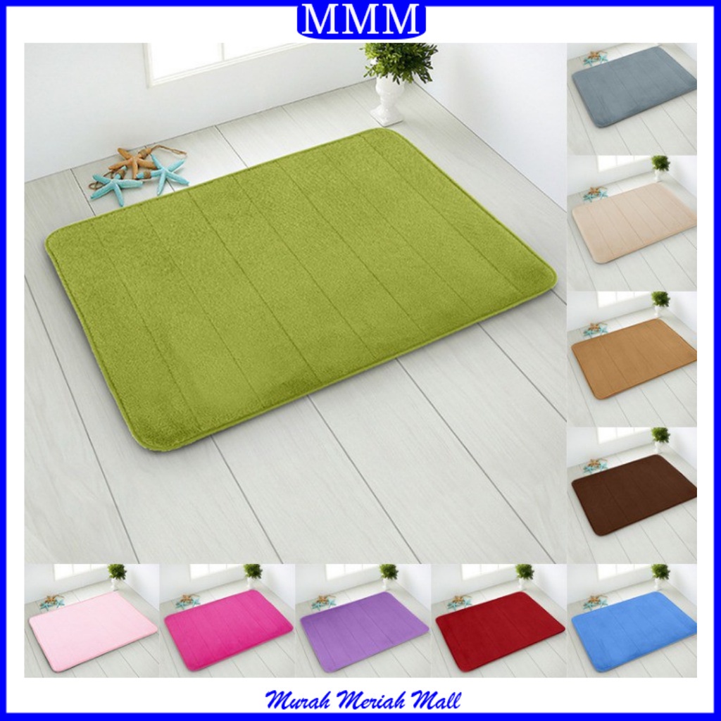 Jual MMM Keset Kaki Anti Slip Polos Bahan Memory Foam Menyerap Air ...