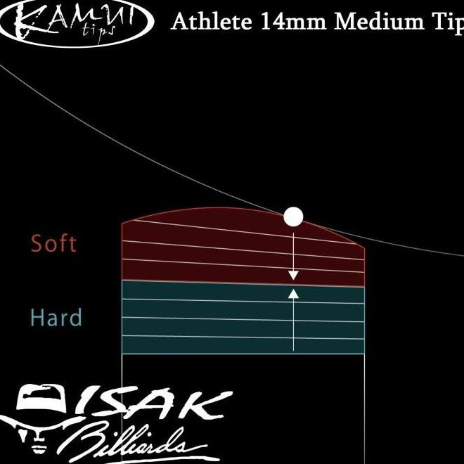 Jual Kamui Athlete M Cue Tip - Medium Billiard Stick Atlet Tips Ori ...
