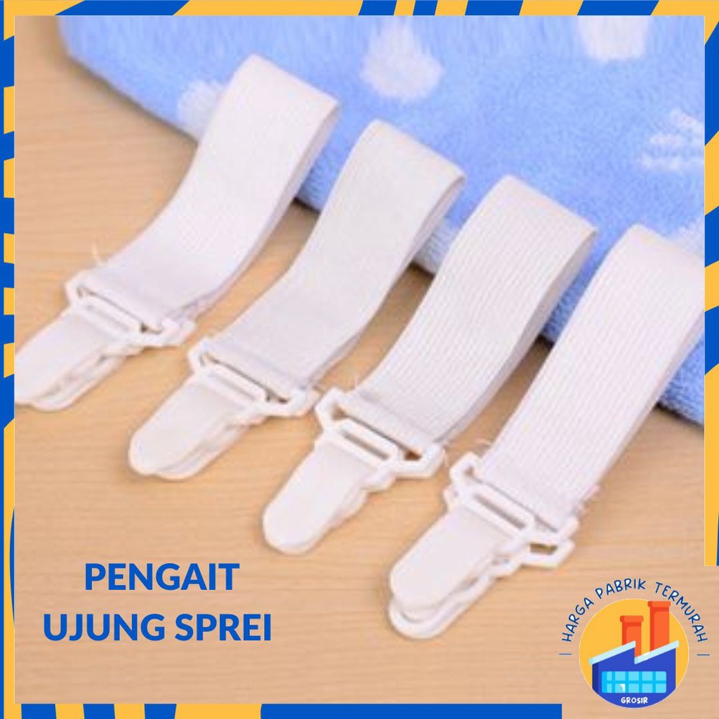 Jual HPT Sheet Grippers ( 1 bungkus isi 4 pc ) Pengait Ujung Seprei ...