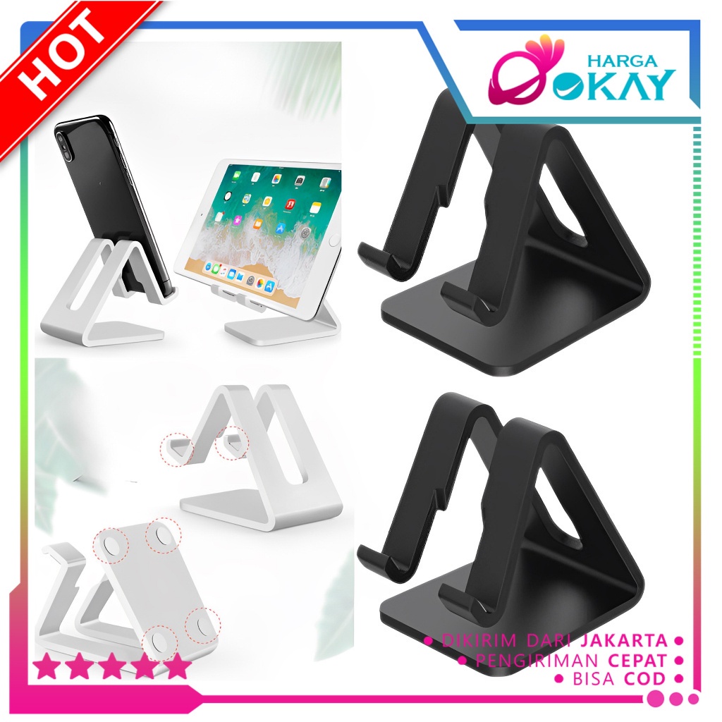 Jual HO Phone Dudukan Handphone Tablet Bahan Plastik Table Mount Phone ...