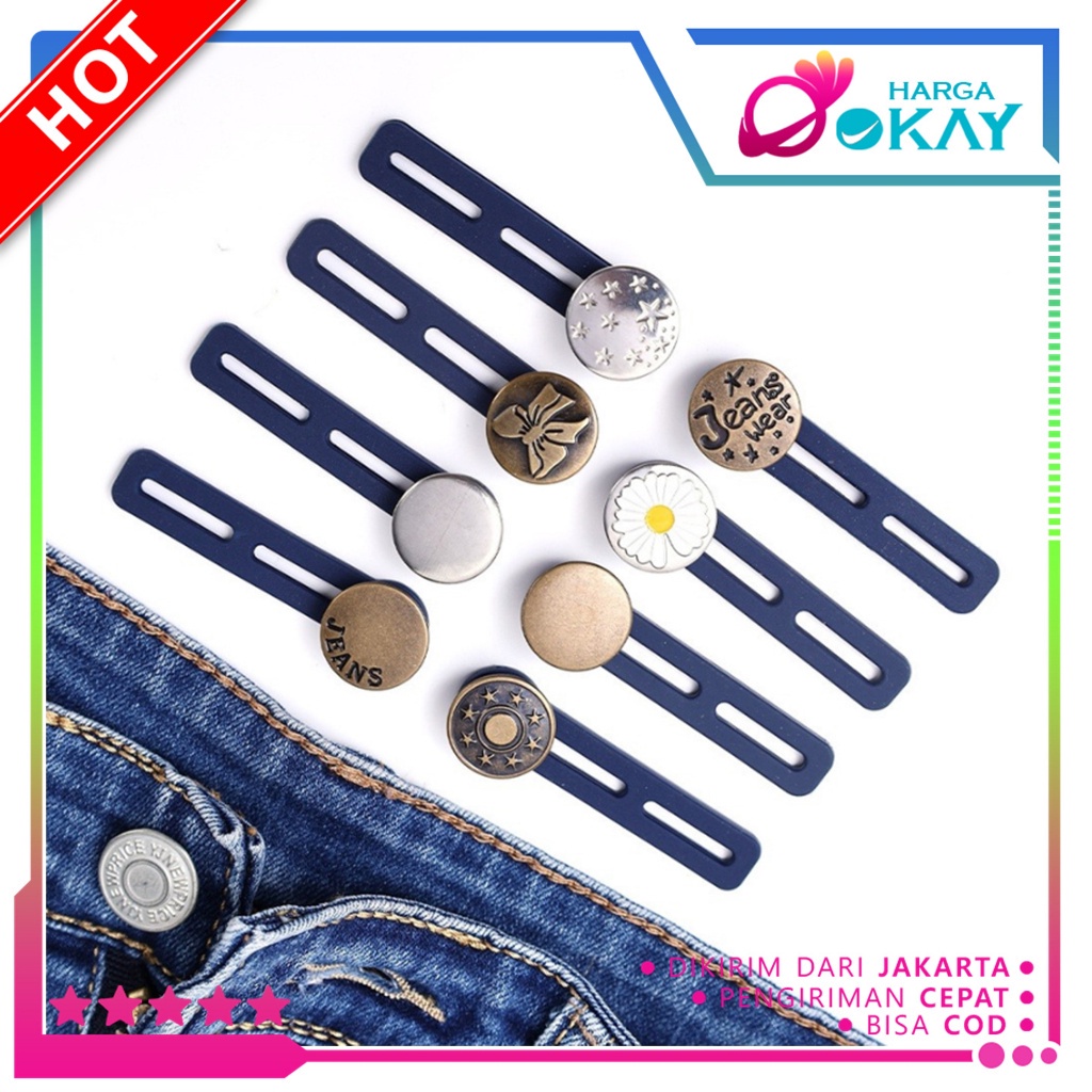 Jual HO Kancing Lubang 2 Adjustable Button Murah Kancing Pembesar ...