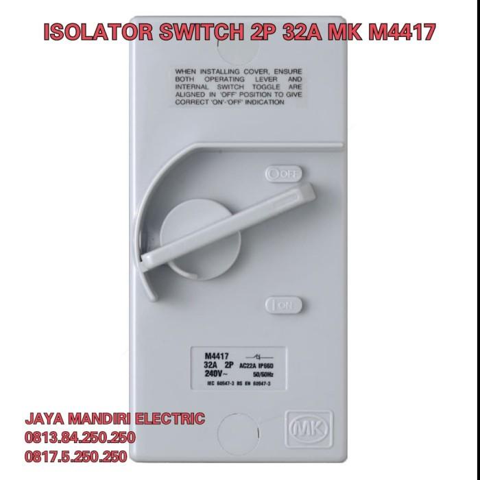 Jual SAKLAR ISOLATOR SWITCH 2P 32A MK M4417 / 2 P POLE 32 A AMPERE ...
