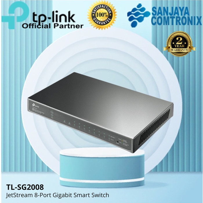 Jual TPLINK TL-SG2008 8-PORT GIGABIT SMART SWITCH | Shopee Indonesia