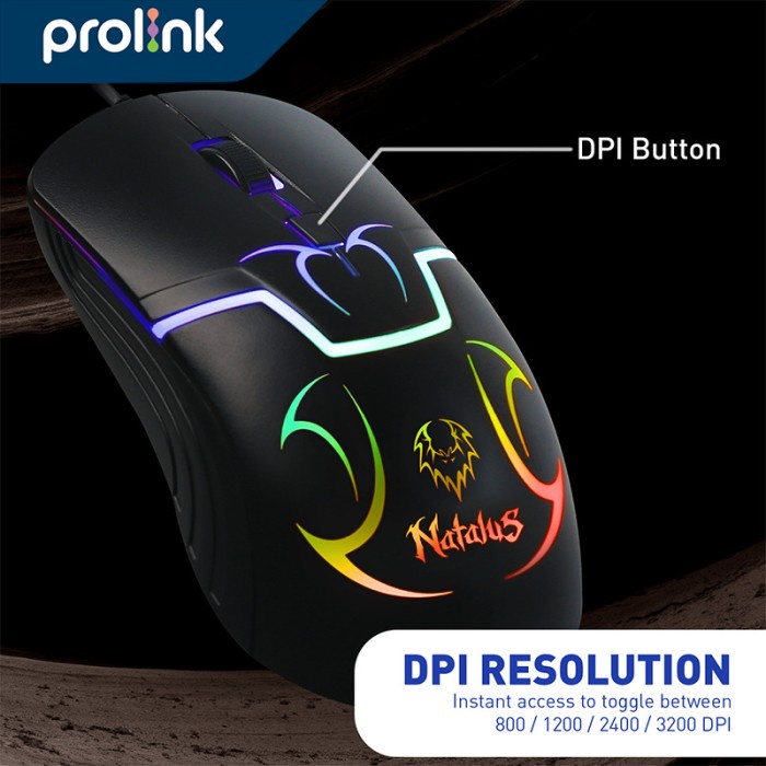 Jual Pro Gaming Mouse Cable Prolink 'Natalus' High Performance Pmg9006 ...