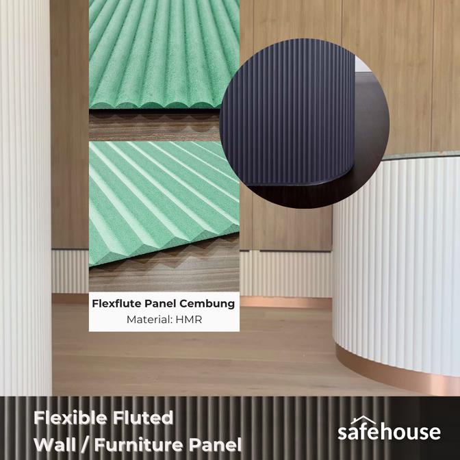 Jual Flexible Fluted Wall Panel Hiasan Dinding Cekung Cembung Lurus | Shopee Indonesia