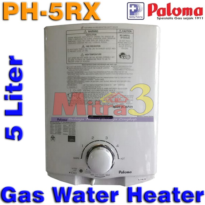 Jual ------] Gas Water Heater PALOMA PH-5RX LPG / Pemanas Air Gas MADE IN JAPAN | Shopee Indonesia