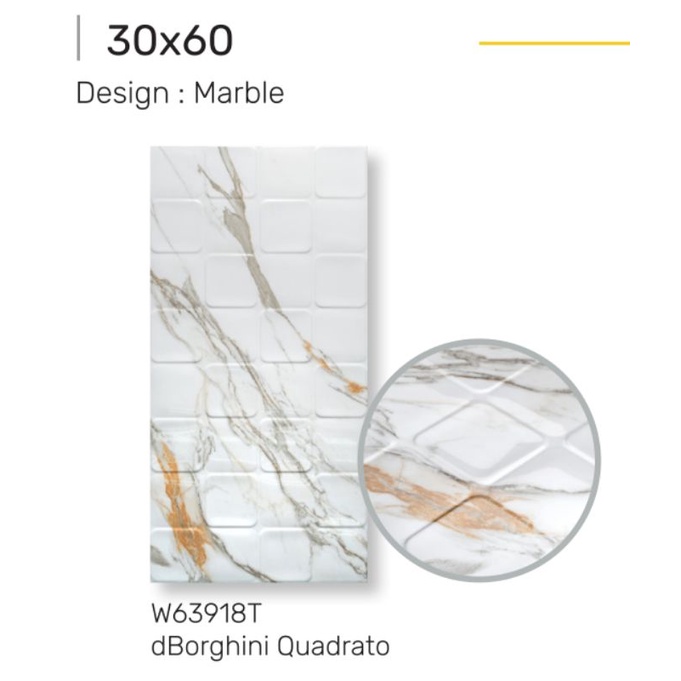Jual KERAMIK GLOSSY MOTIF MARBEL PUTIH ABU DBHORGINI QUADRATO UKURAN ...