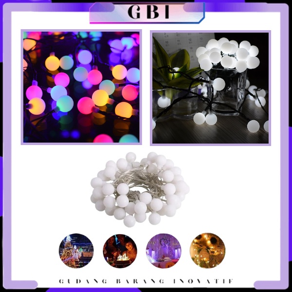 Jual GBI Lampu Hias Bulat Dekorasi Bucket Gift Box Bunga Balon Fairy ...