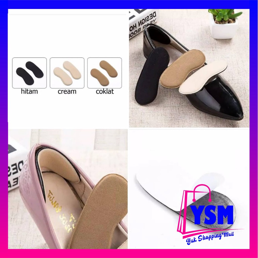 Jual YSM Insole Sepatu Wanita Kebesaran Alas Sepatu Tumit Anti Lecet ...
