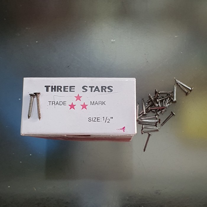 Jual Paku Terpal 1/2" Sofa Paku Sepatu 1/2 Inch Three Stars Shoe Tacks ...