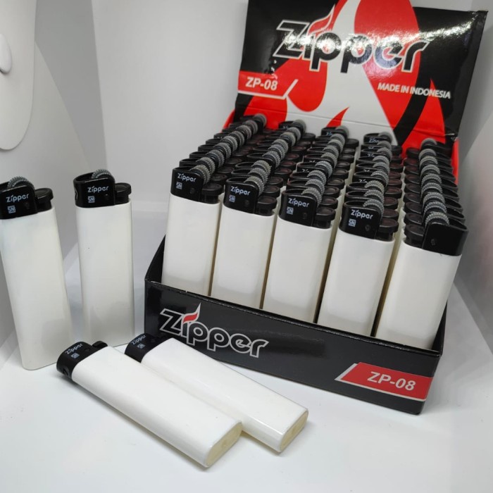Jual Korek Api Gas Zurich Putih Polos isi 50 pcs | Shopee Indonesia