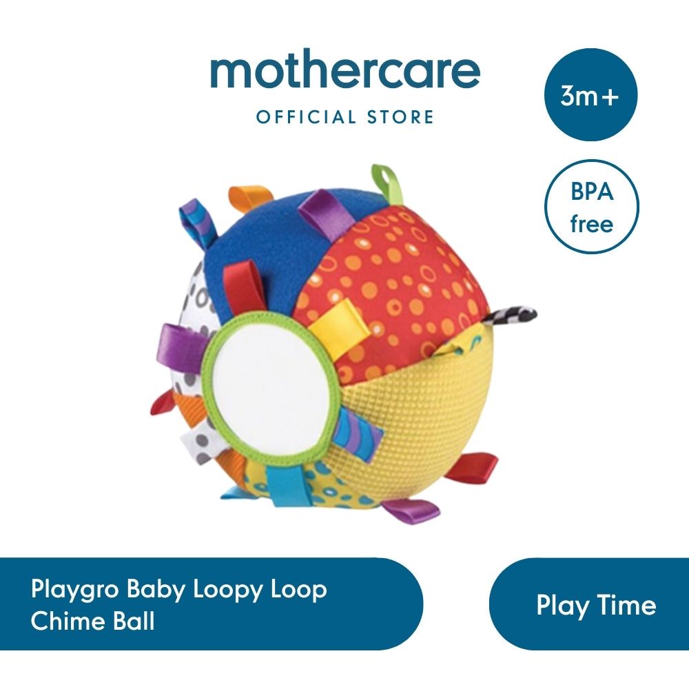 Jual Playgro Baby Loopy Loop Chime Ball - Mainan Bola Lembut Anak Bayi ...