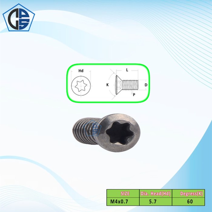 Jual Baut Holder 4x8-12 Baut Insert 4*8-12 Baut Bintang - Pisau Bubut ...