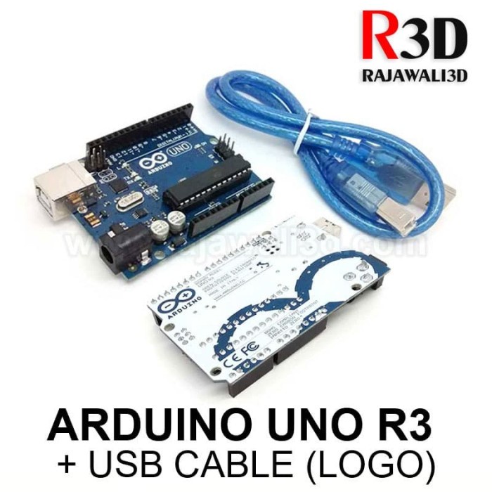 Jual Arduino Uno R3 DIP 16u2 Grade Clone with Logo w USB Cable | Shopee ...